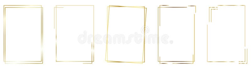 Gold Rectangle Thin Stock Illustrations – 859 Gold Rectangle Thin Stock ...