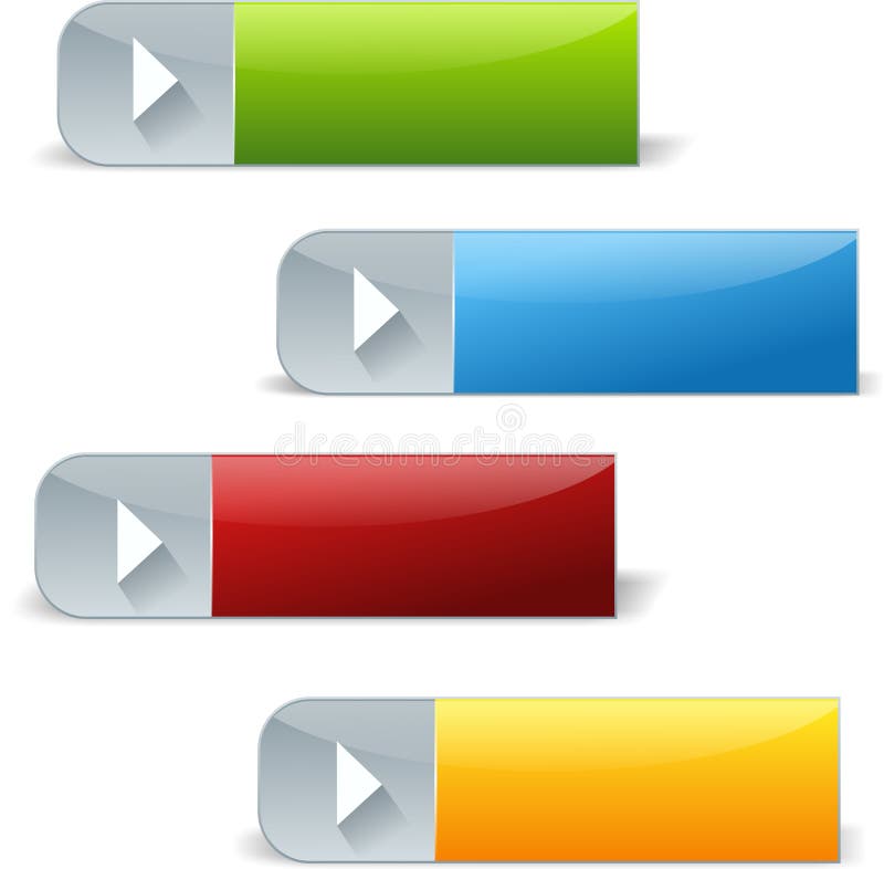 Set Of Rectangle Play Shiny Buttons Stock Illustration - Illustration ... Set Of Rectangle Play Shiny Buttons Stock Illustration - Illustration ...