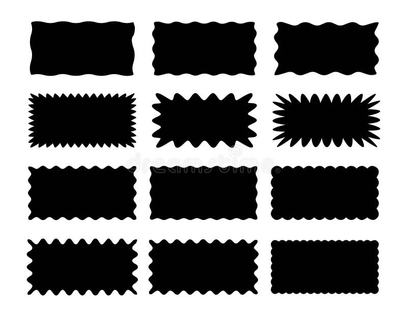 Rectangle Shape Uneven Vector Stock Illustrations – 1,348 Rectangle ...