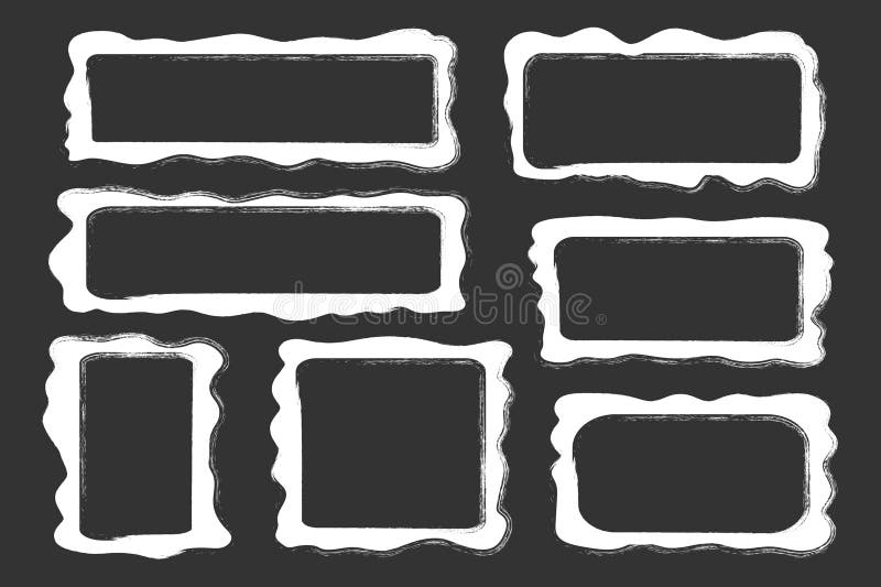 Set Rectangle and Square Paper Quote Frames, Quote Text Box, Empty Form ...