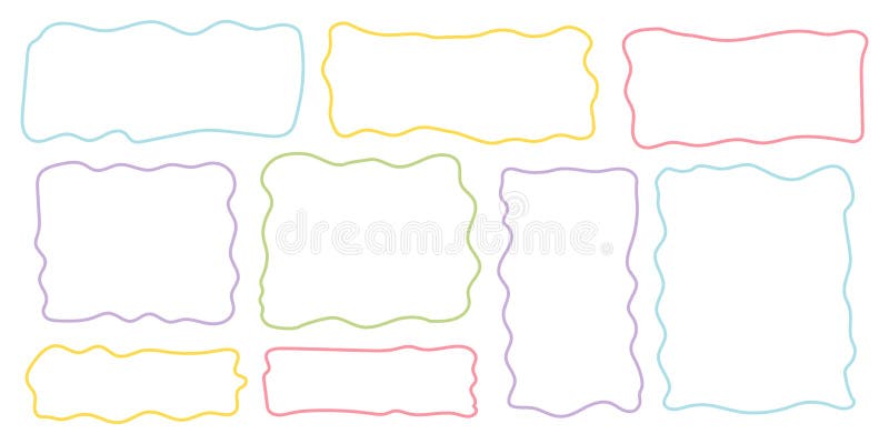 Set Rectangle and Square Paper Quote Frames, Quote Text Box, Empty Form ...