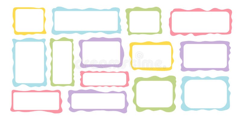Set Rectangle and Square Paper Quote Frames, Quote Text Box, Empty Form ...