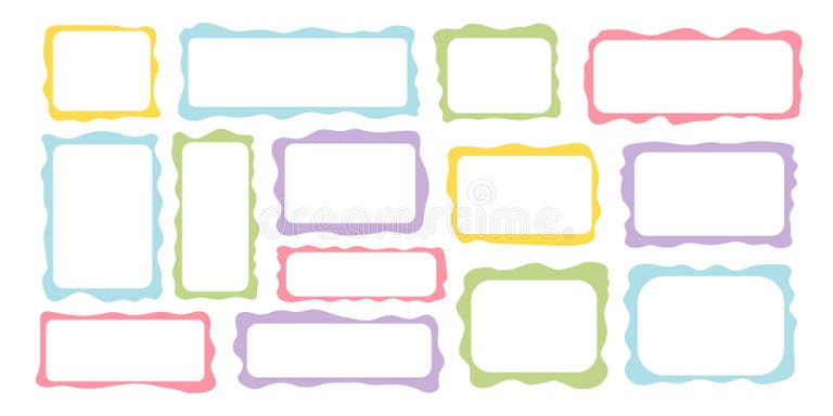 Set Rectangle and Square Paper Quote Frames, Quote Text Box, Empty Form ...