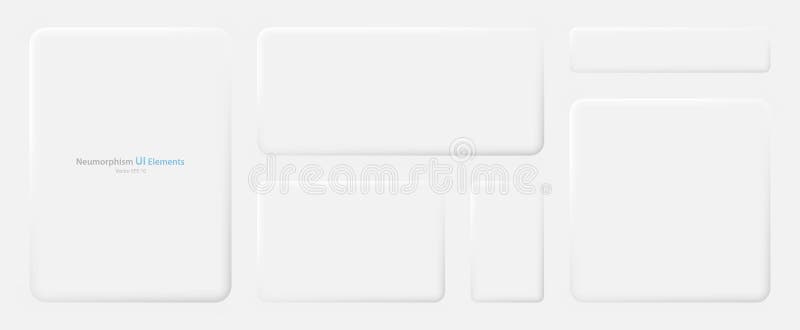 A Set of Rectangular Banners with Rounded Edges on a White Background ...