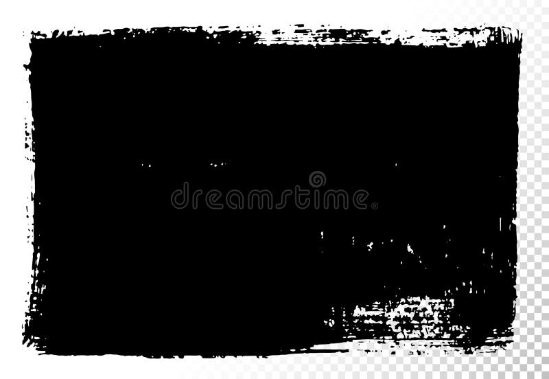 Big Set of Rectangular Text Box. Grunge Paint Stripe. Vector Brush ...
