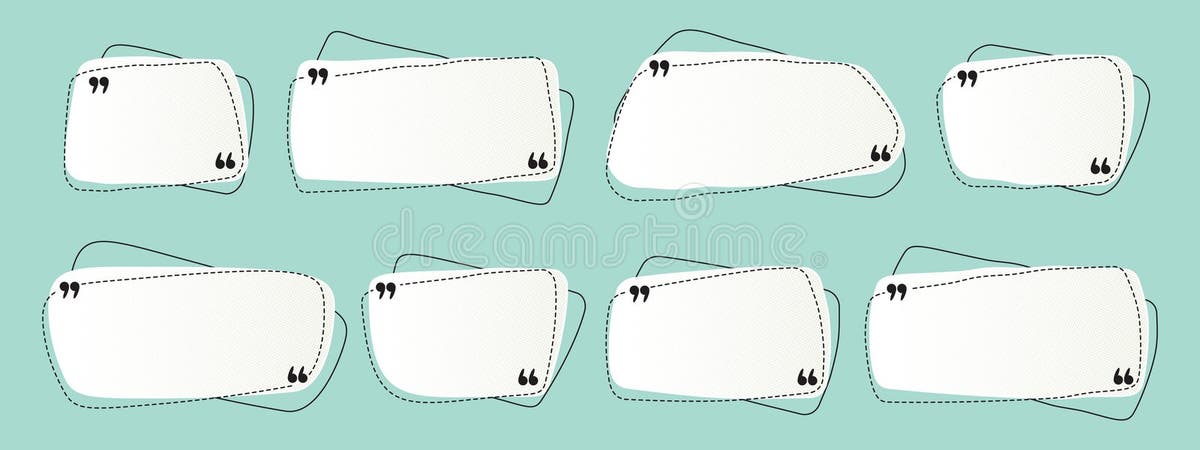 Empty Blank White Quotation Mark Stock Illustrations – 278 Empty Blank ...