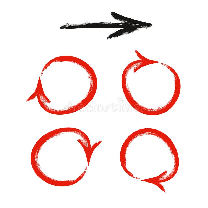 Set red arrow stock vector. Illustration of background - 107484002