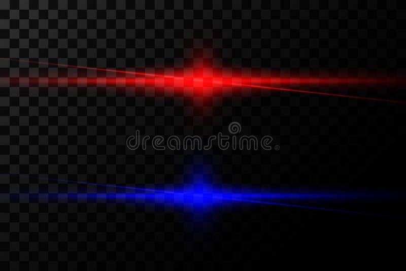 Set of Red and Blue Laser Lines Stock Illustration - Illustration of ...