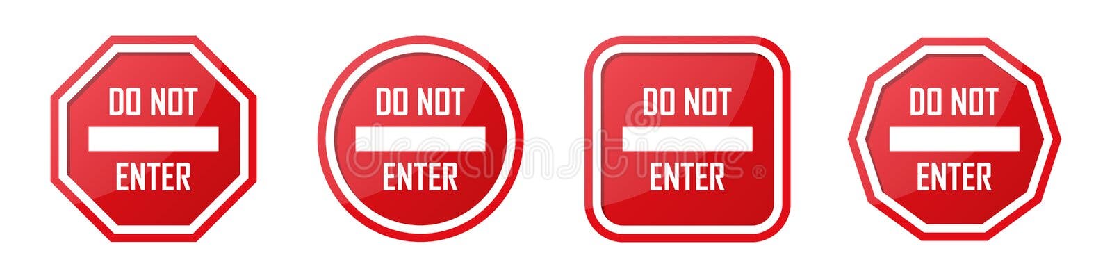 No Enter Sign Stock Illustrations – 3,876 No Enter Sign Stock ...