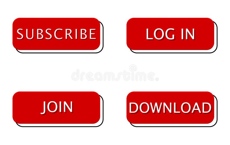 3D Join Button Icon with Hand Cursor, Stock Illustration - Illustration ...