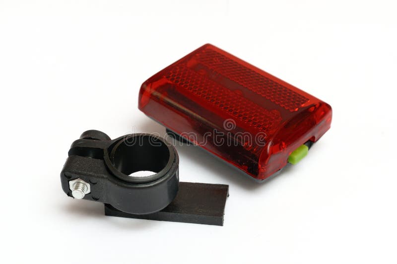 A Set of Red Hazard Bicycle Rear Front Light System White Backdrop ...
