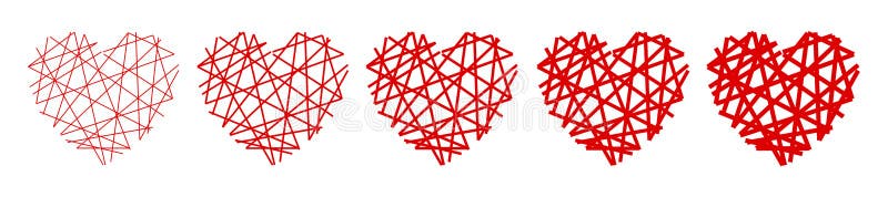 Heart from the Web with a Spider in the Middle Stock Vector ...