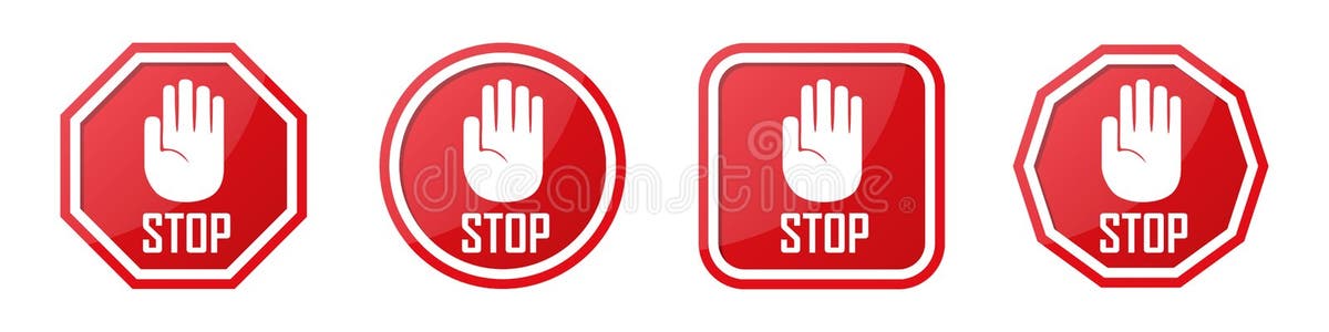 Hand Stop Sign Stock Illustrations – 46,540 Hand Stop Sign Stock ...