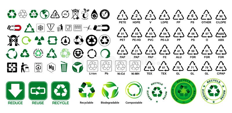 Reduce Reuse Recycle Concept Stock Illustration - Illustration of loop ...