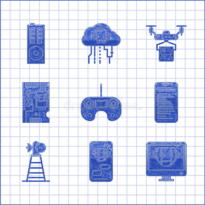 Set Remote Control, Bot, Computer Api Interface, Antenna, Electronic ...