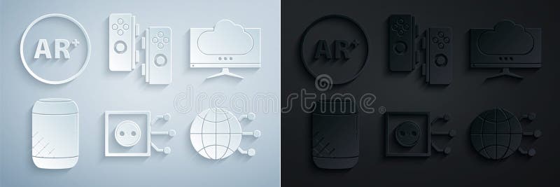 Set Remote Control, Computer Monitor Screen, Voice Assistant, Global ...