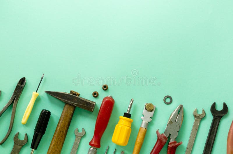 Set of Repair and Construction Tools Stock Image - Image of service ...