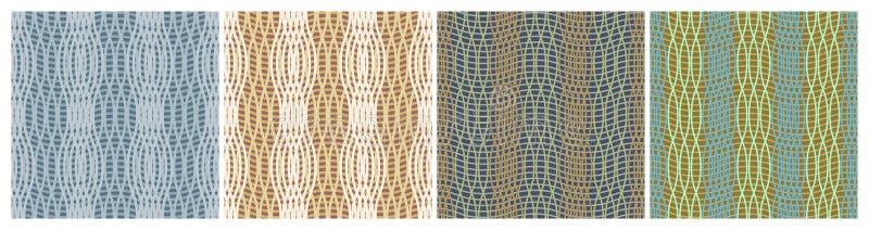 Set of Repeat Braided Patterns with Optical Illusion Effect. Textures ...