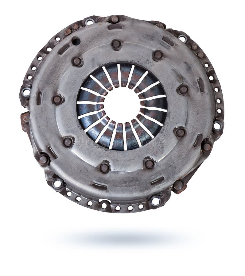 Set of Replacement Automotive Clutch Isolated on White Background. Disc ...
