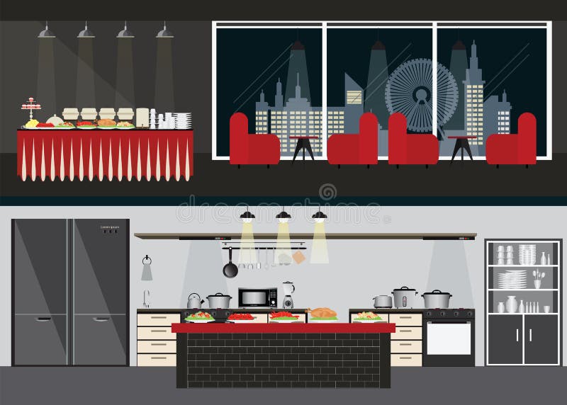 Restaurant Inside Cartoon Stock Illustrations – 1,607 Restaurant Inside ...