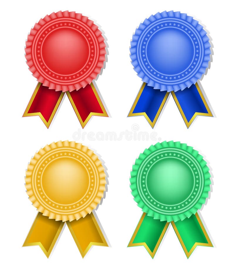 Award ribbons stock vector. Illustration of design, competition - 36172540