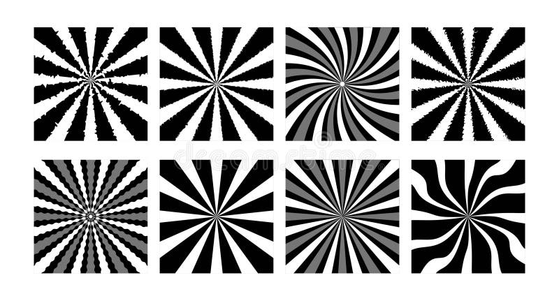 Psychedelic Sun Rays and Stars Stock Illustration - Illustration of ...