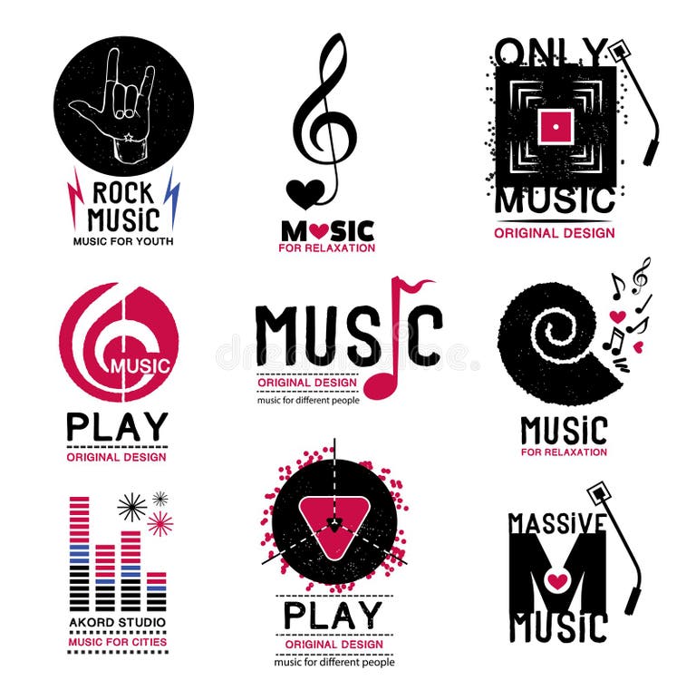 Retro Music Logos Stock Illustrations – 1,034 Retro Music Logos Stock ...