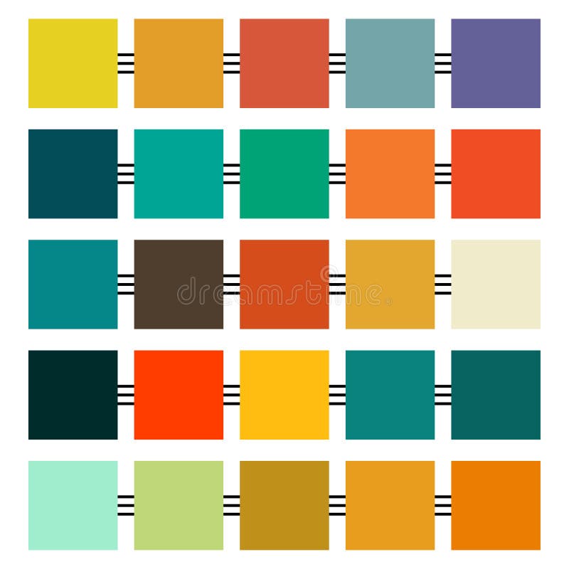 Set of retro colours two stock vector. Illustration of color - 209207430