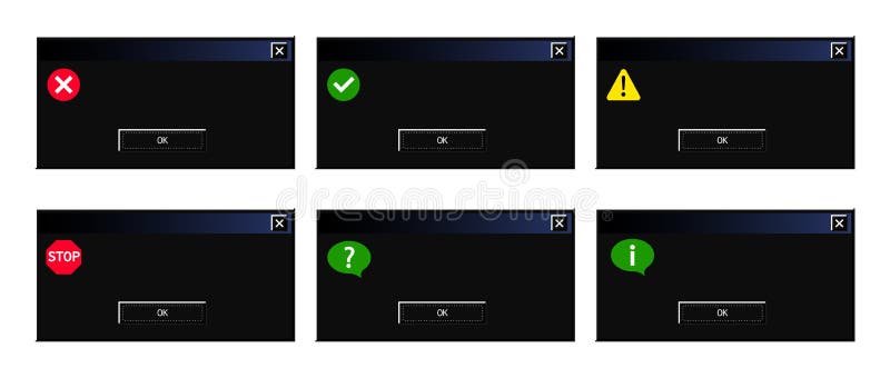 Error Dialog Stock Illustrations – 1,079 Error Dialog Stock ...