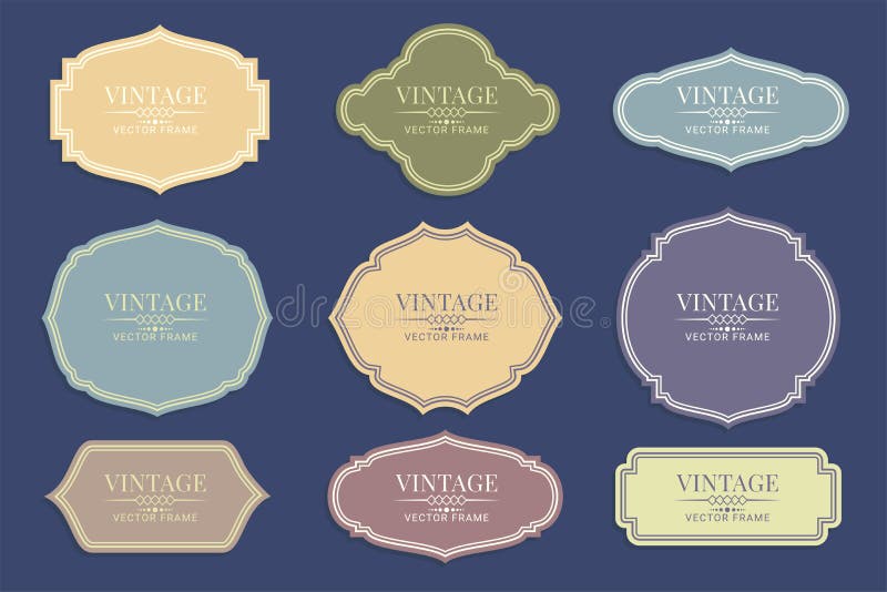 Set of Retro Vintage Badges and Labels Stock Vector - Illustration of ...