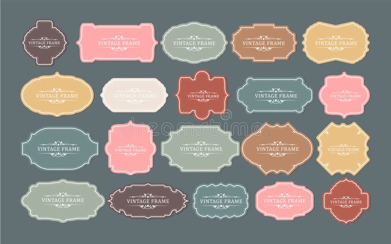 Set of Retro Vintage Badges and Labels Stock Illustration ...