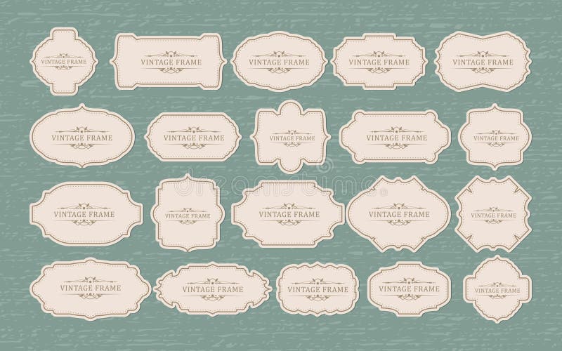 Set of Retro Vintage Badges and Labels Stock Vector - Illustration of ...