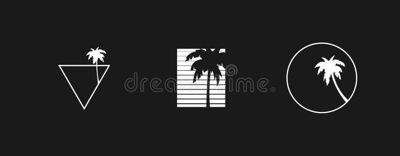 Retrowave Triangle with Diagonal Stripes 1980s Style. Synthwave Black ...