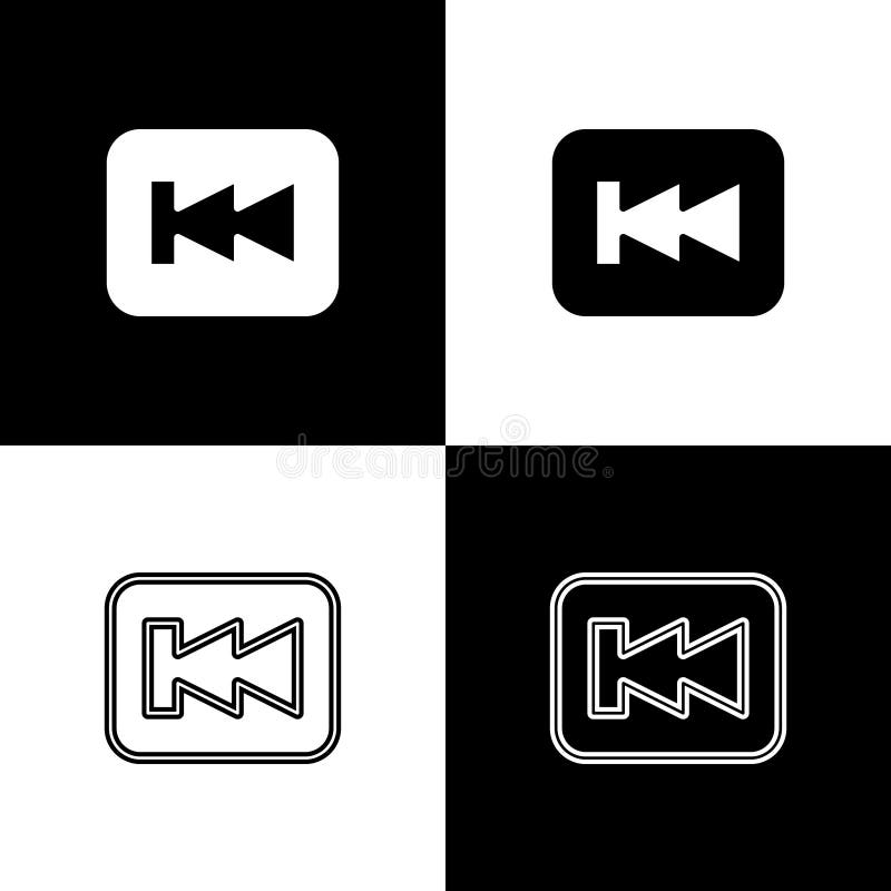 Rewind button stock illustration. Illustration of music - 18751267