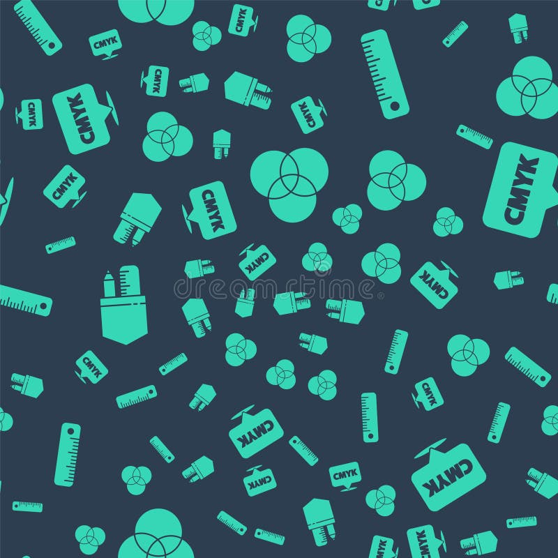 Set RGB and CMYK Color Mixing, Ruler, Crossed Ruler and Pencil and ...