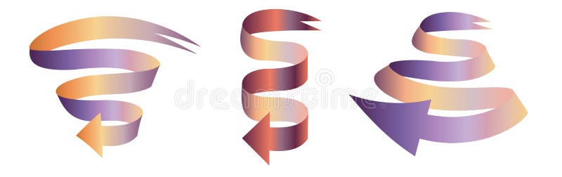 Set of ribbon arrow stock vector. Illustration of label - 193003800