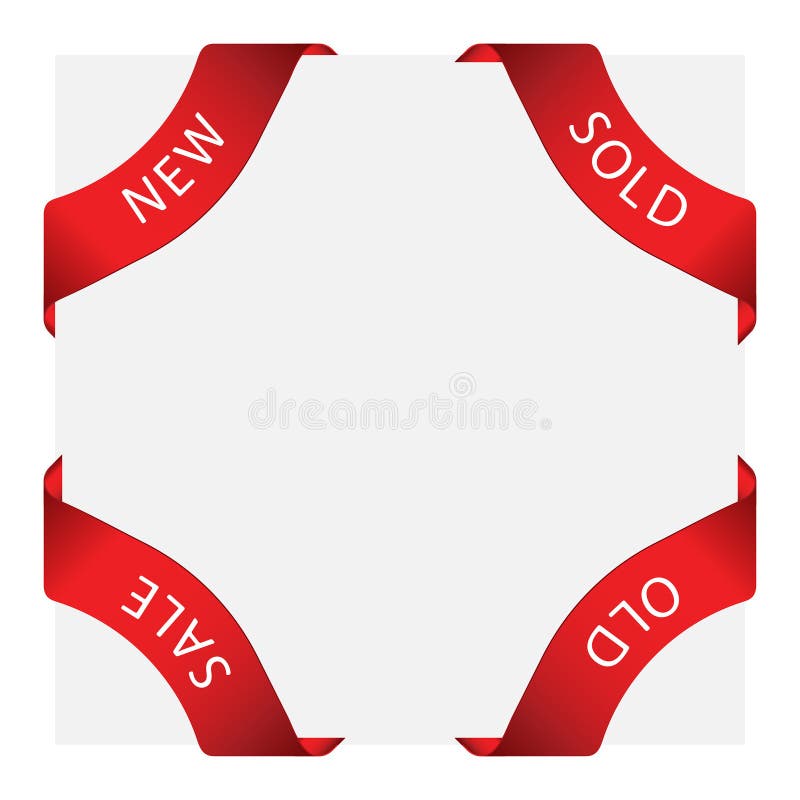 Ribbon and labels stock vector. Illustration of bronzed - 75974859