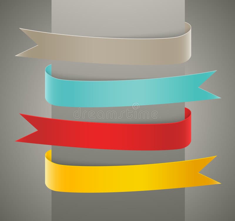 Set of ribbons stock vector. Illustration of data, feedback - 41931701
