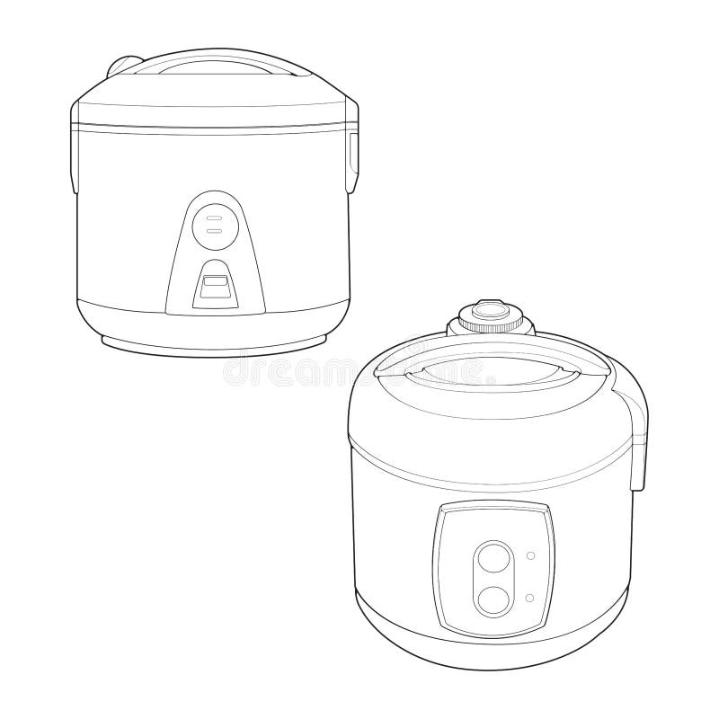 Rice Cooker Drawing Stock Illustrations – 467 Rice Cooker Drawing Stock ...