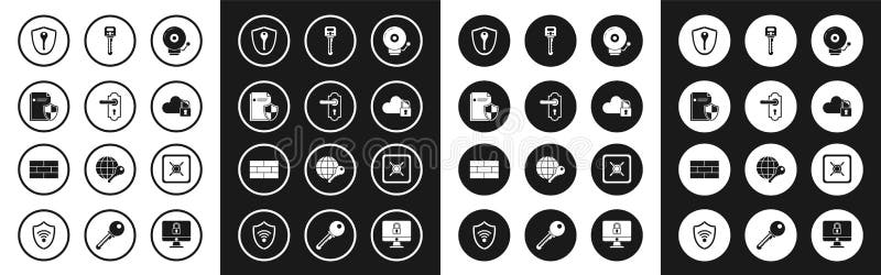 Set Ringing Alarm Bell, Door Handle, Document Protection Concept ... Set Ringing Alarm Bell, Door Handle, Document Protection Concept ...