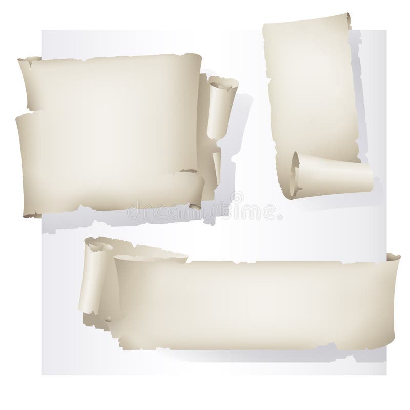 Old Paper Ripped Ribbon Banners Stock Vector - Illustration of ...