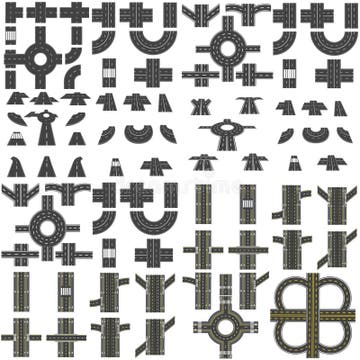 Road Top View Circular Stock Illustrations – 480 Road Top View Circular ...