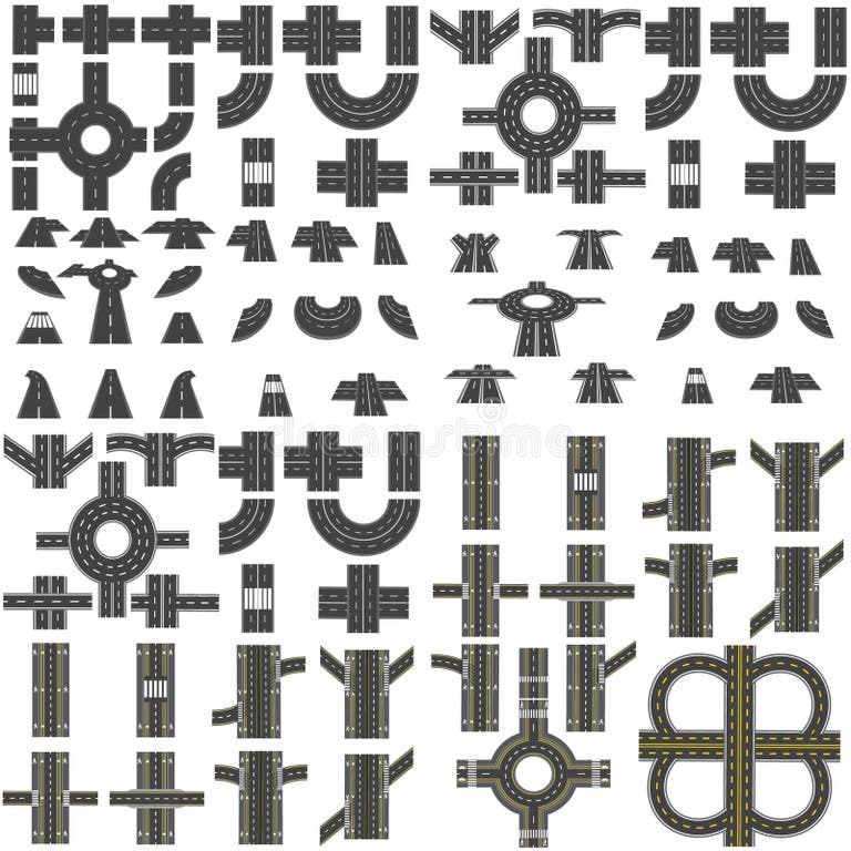 Road Top View Circular Stock Illustrations – 480 Road Top View Circular ...