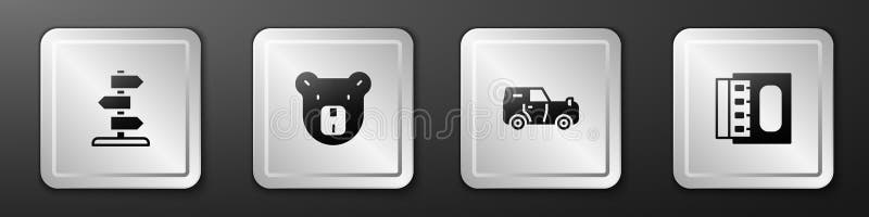 Set Road Traffic Sign, Bear Head, Off Road Car and Matchbox and Matches ...