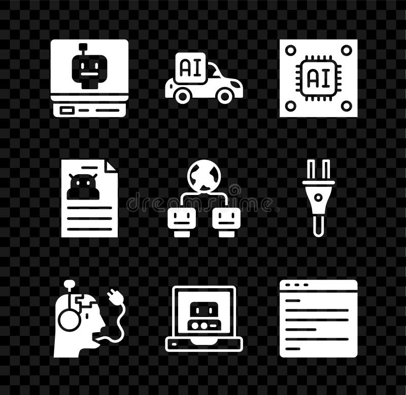 Set Robot Autonomous Smart Car Processor With Microcircuits Cpu