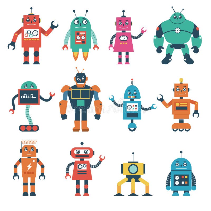 Robot Cartoon Or Clipart