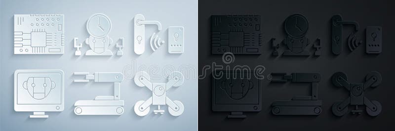 Set Robot, Digital Door Lock with Wireless Technology for Unlock, Bot ...