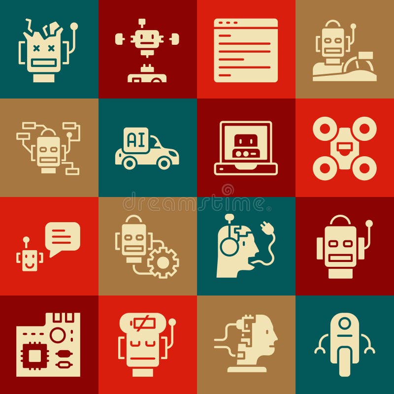 Set Robot, Drone, Computer Api Interface, Autonomous Smart Car, Broken ... Set Robot, Drone, Computer Api Interface, Autonomous Smart Car, Broken ...