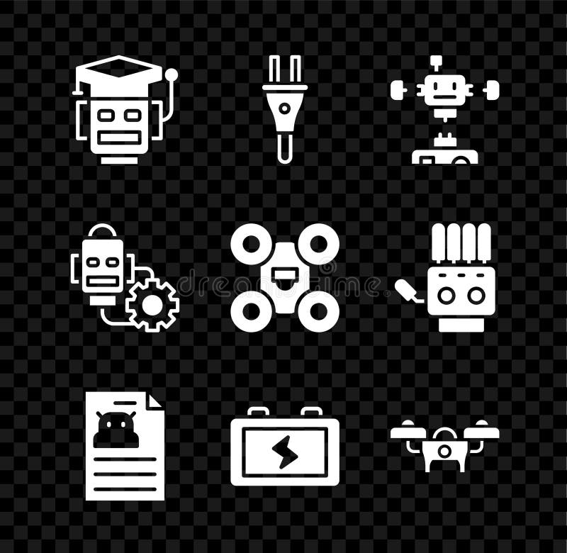Set Robot, Electric Plug, Disassembled Robot, Technical Specification ... Set Robot, Electric Plug, Disassembled Robot, Technical Specification ...