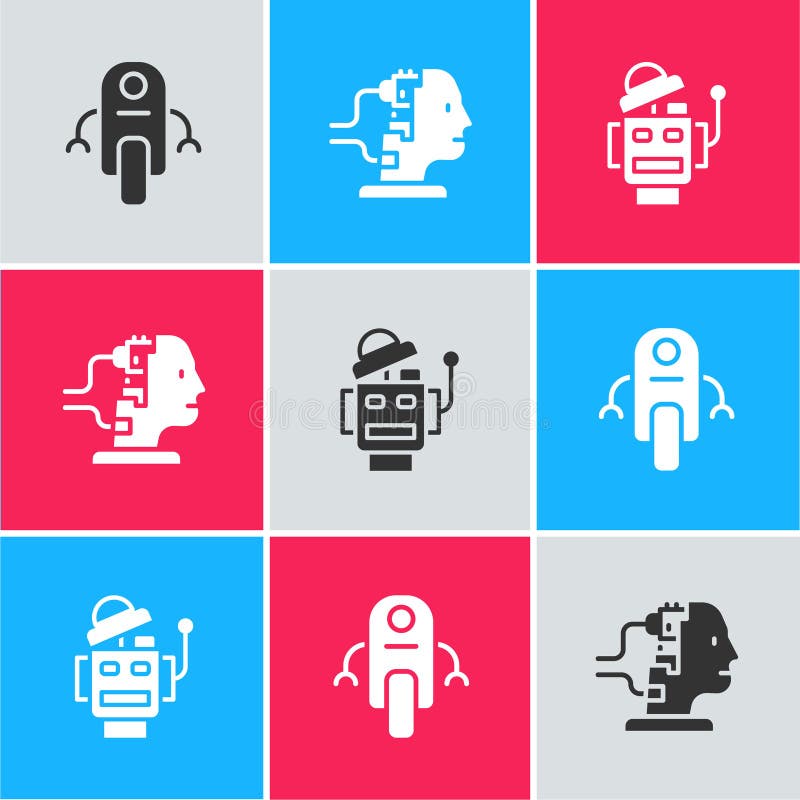 Set Robot, for Maintenance and Icon. Vector Stock Vector - Illustration ...